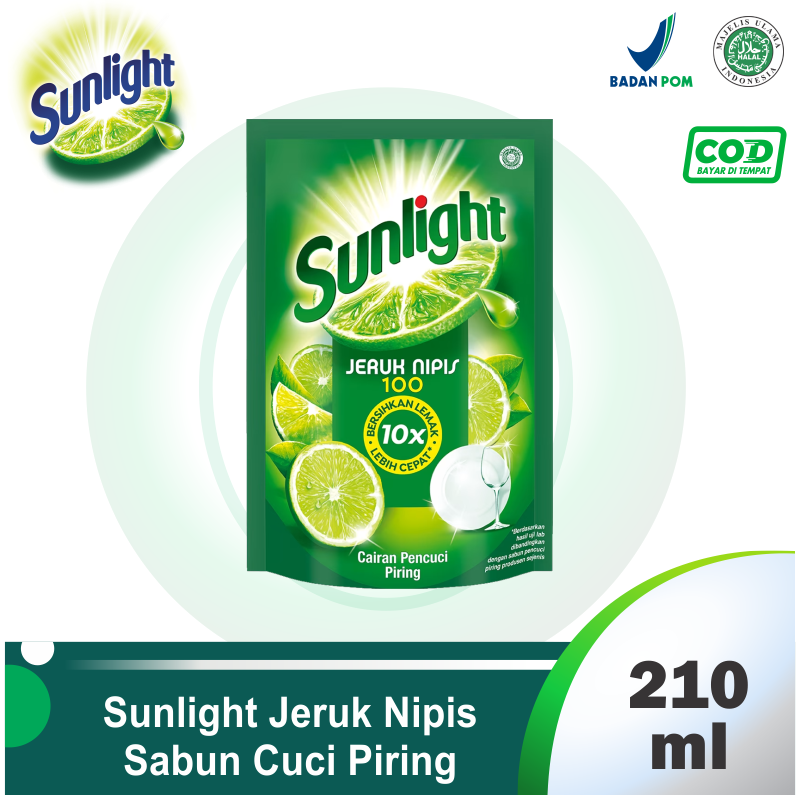 Jual Sunlight Sabun Cuci Piring Jeruk Nipis 210ml Refill | Shopee Indonesia