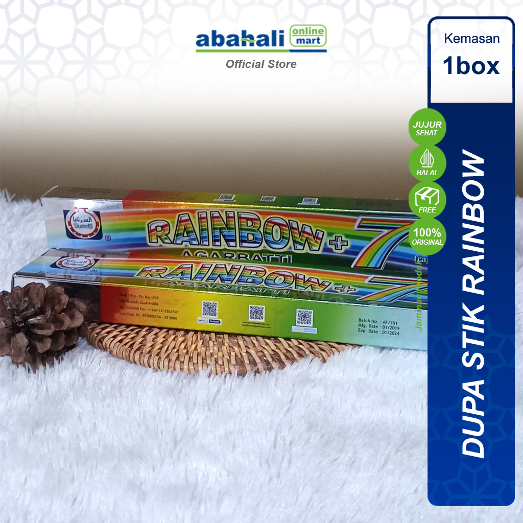 Jual Dupa Stick Rainbow Bau Harum 7 Macam Aroma Bukhur Arab Bukhur Stik ...