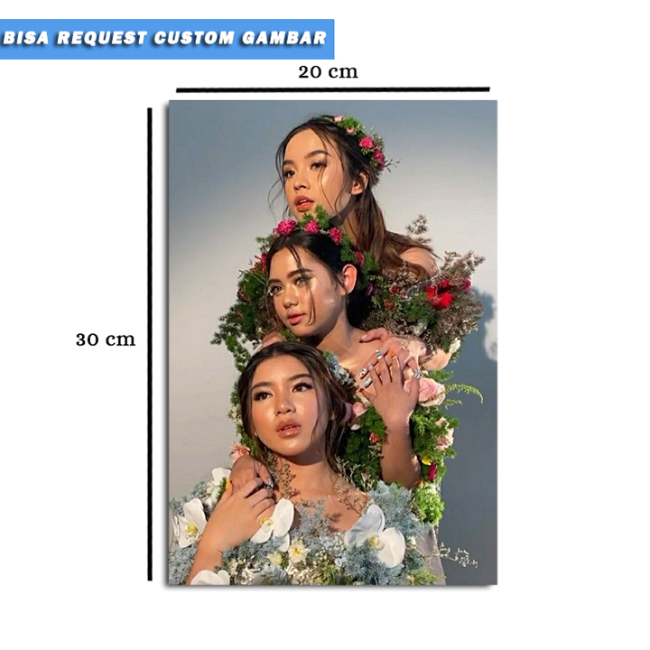 Jual Poster Kayu Lyodra,Ziva,Tiara Ukuran 20x30 cm/Kayu Lyodra,Ziva ...