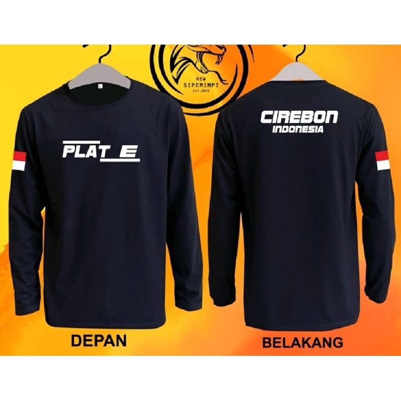 Jual KAOS PLAT E CIREBON LENGAN PANJANG | Shopee Indonesia