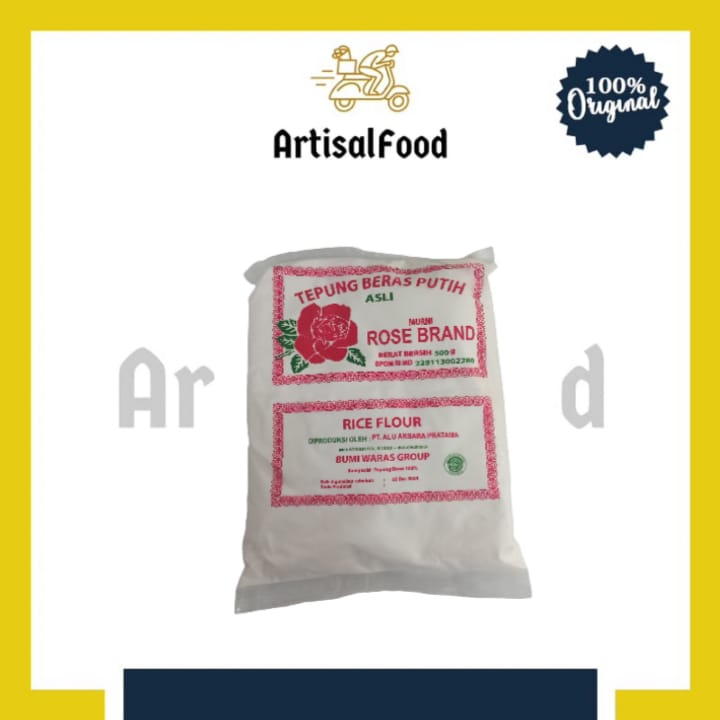 Jual ROSEBRAND tepung BERAS 500gr ORI rose brand | Shopee Indonesia