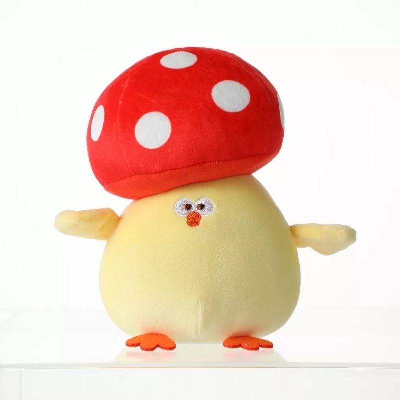 Jual MINISO OFFICIAL Mushroom chicken dundun plush toy / boneka bebek ...