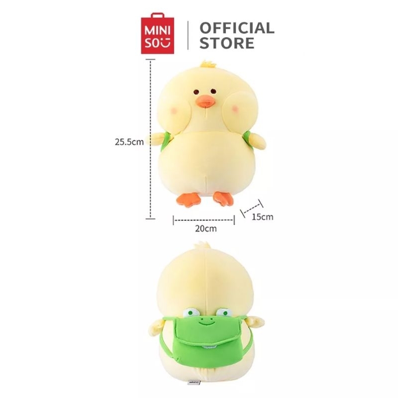 Jual MINISO OFFICIAL Mushroom chicken dundun plush toy / boneka bebek ...