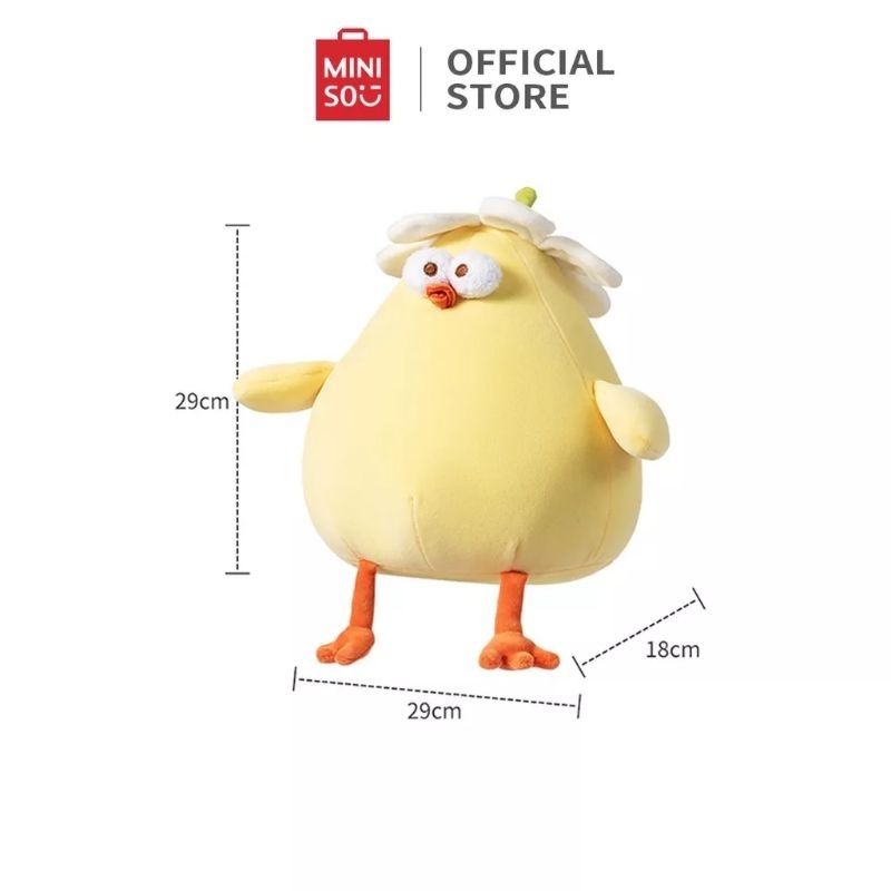 Jual MINISO OFFICIAL Mushroom chicken dundun plush toy / boneka bebek ...