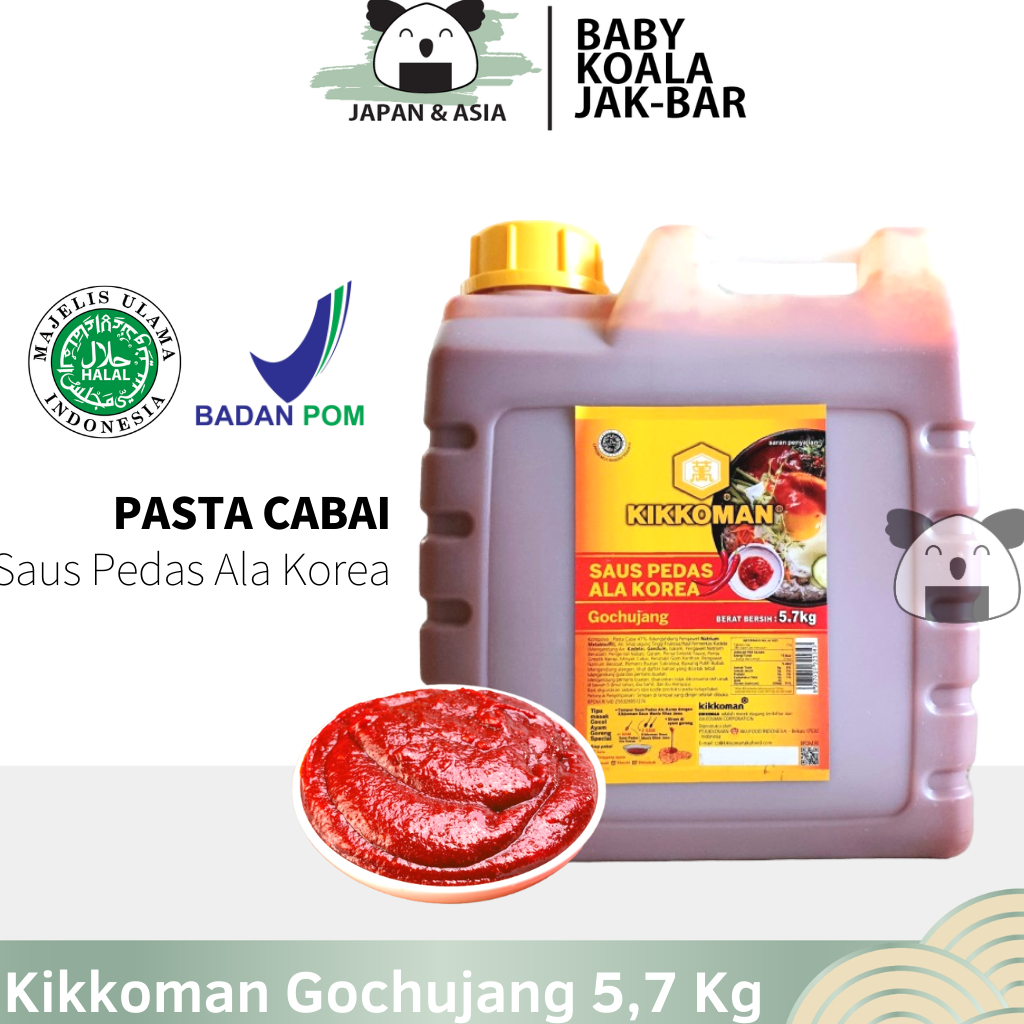 Jual KIKKOMAN Gochujang Sauce 5,7 Kg Halal.. | Shopee Indonesia