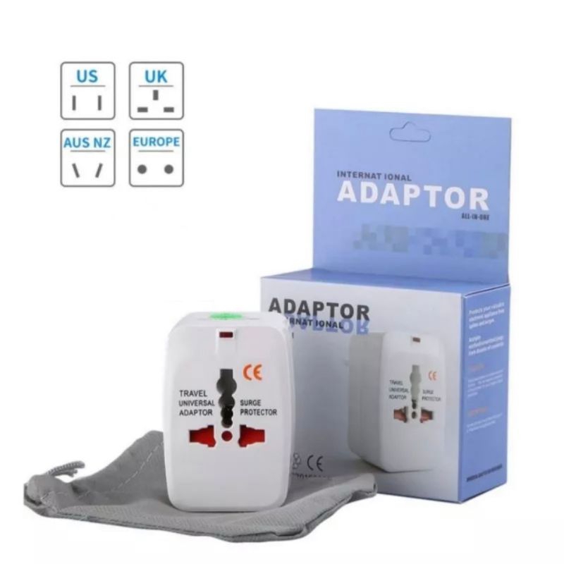 Jual Adaptor Internasional Travel Adaptor Universal World International ...