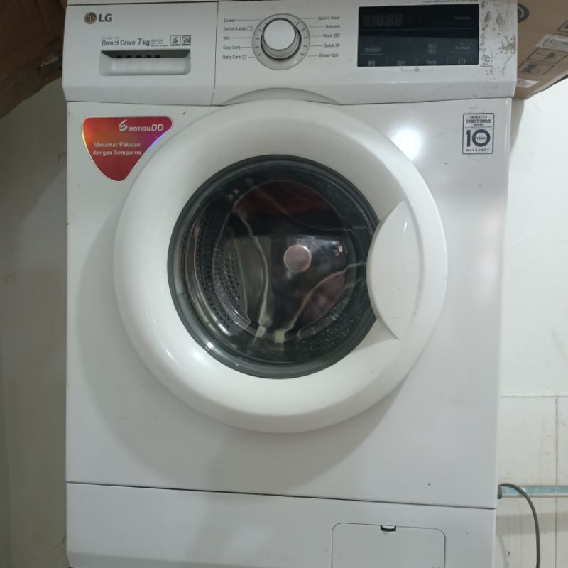 Jual Mesin Cuci LG Front loading kapasitas 7k .FM1007N3W | Shopee Indonesia