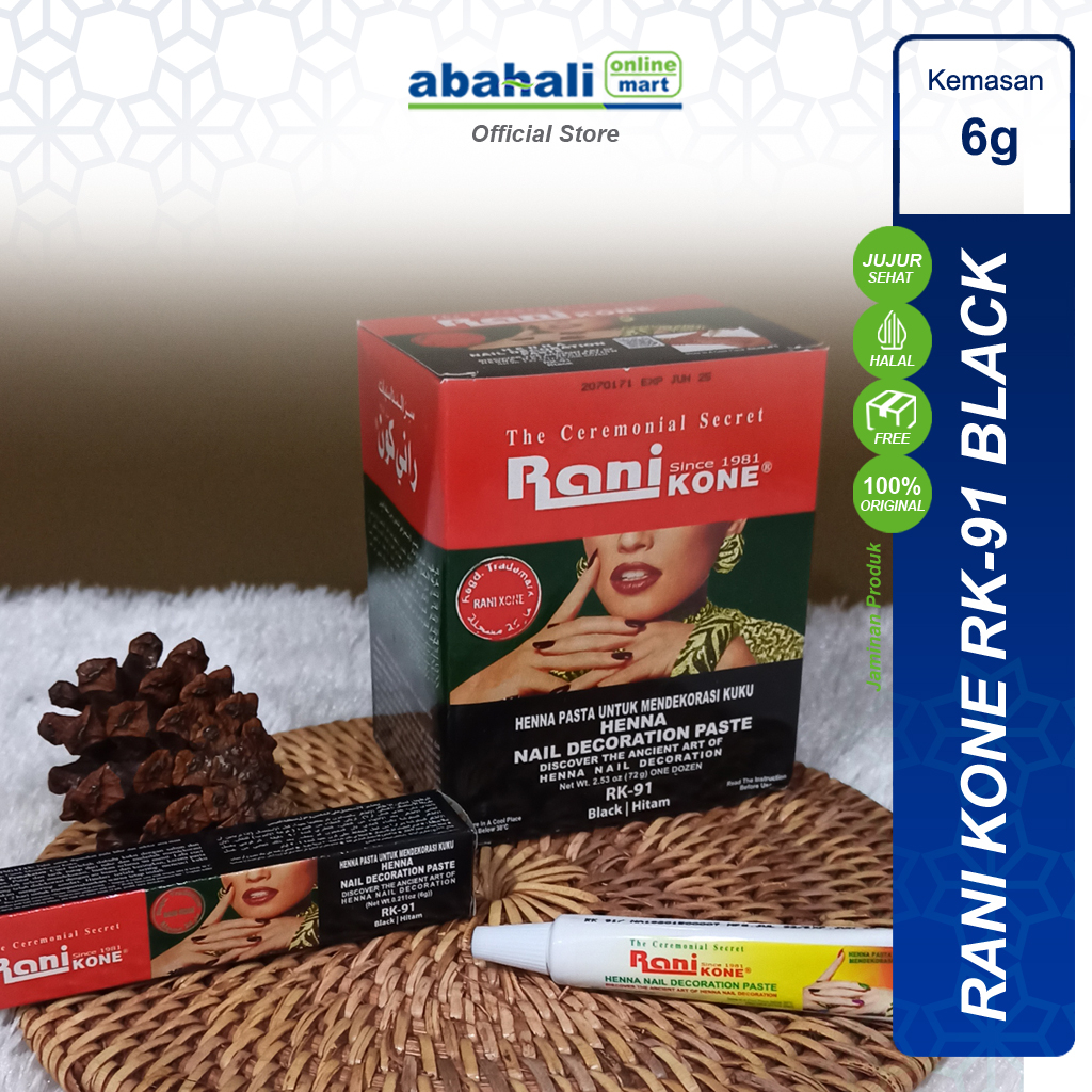 Jual Heena/Henna Tangan Rani Cone RK Aneka Warna India Herbal ...