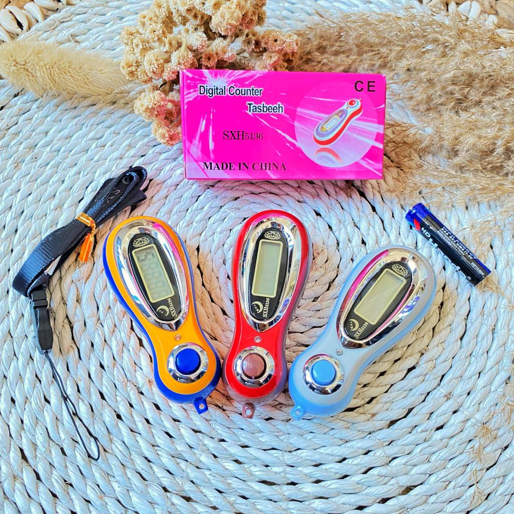 Jual Tasbih Digital KAPSUL / tasbih electric oval ( tali + baterai ...