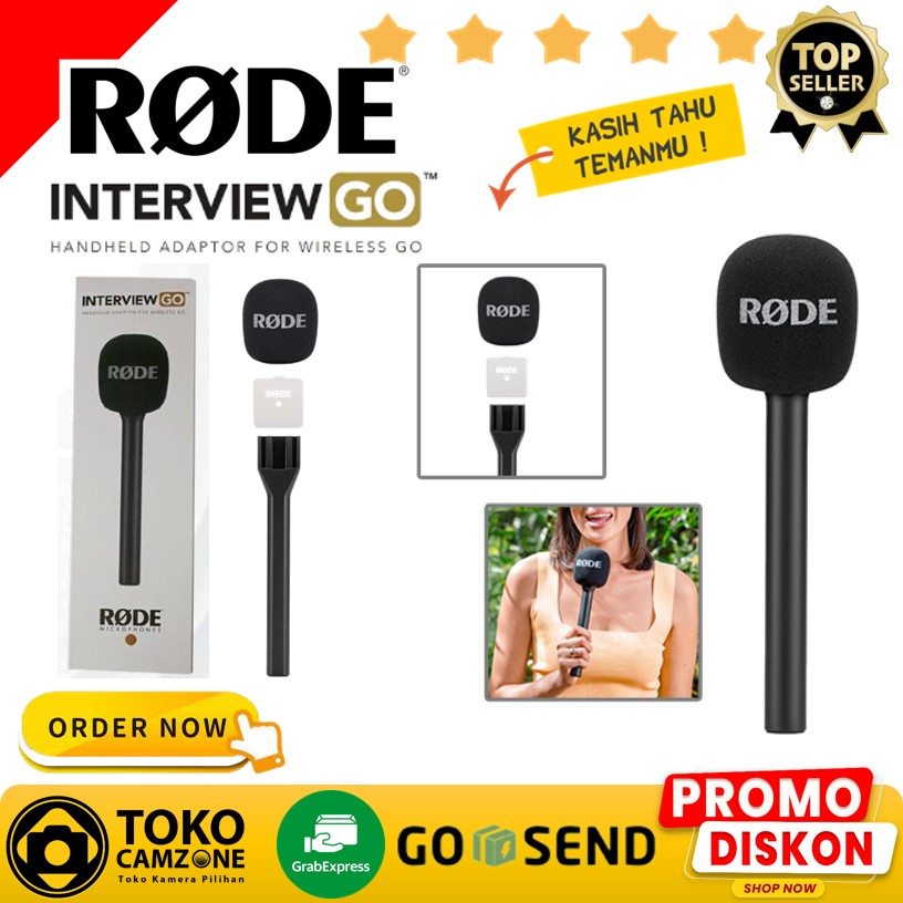 Jual Rode Interview GO Handheld Mic Adaptor For Wireless GO | Shopee ...