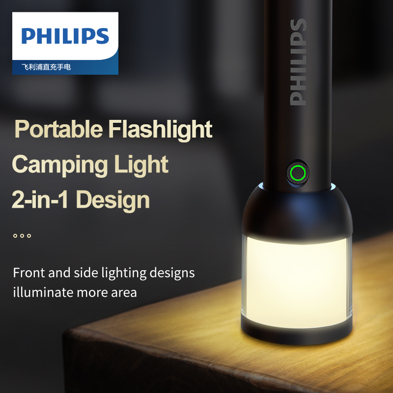 Jual PHILIPS Senter Led Flashlight Torch Super Terang Rechargeable ...