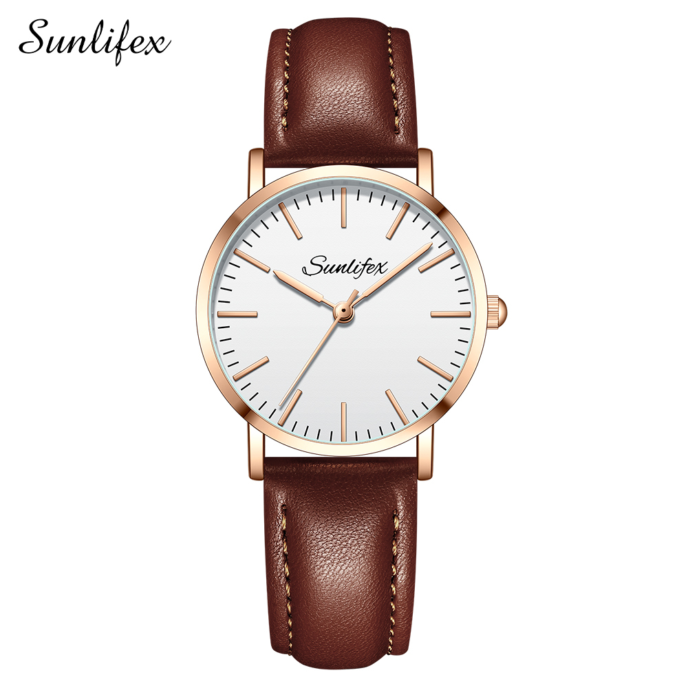 Jual Sunlifex Jam Tangan Wanita Ultra Thin Dial Kuarsa Kasual Mode Jam ...