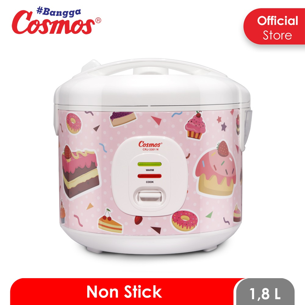 Jual Cosmos Rice Cooker Non Stick CRJ-3301 NC - 1.8L | Shopee Indonesia