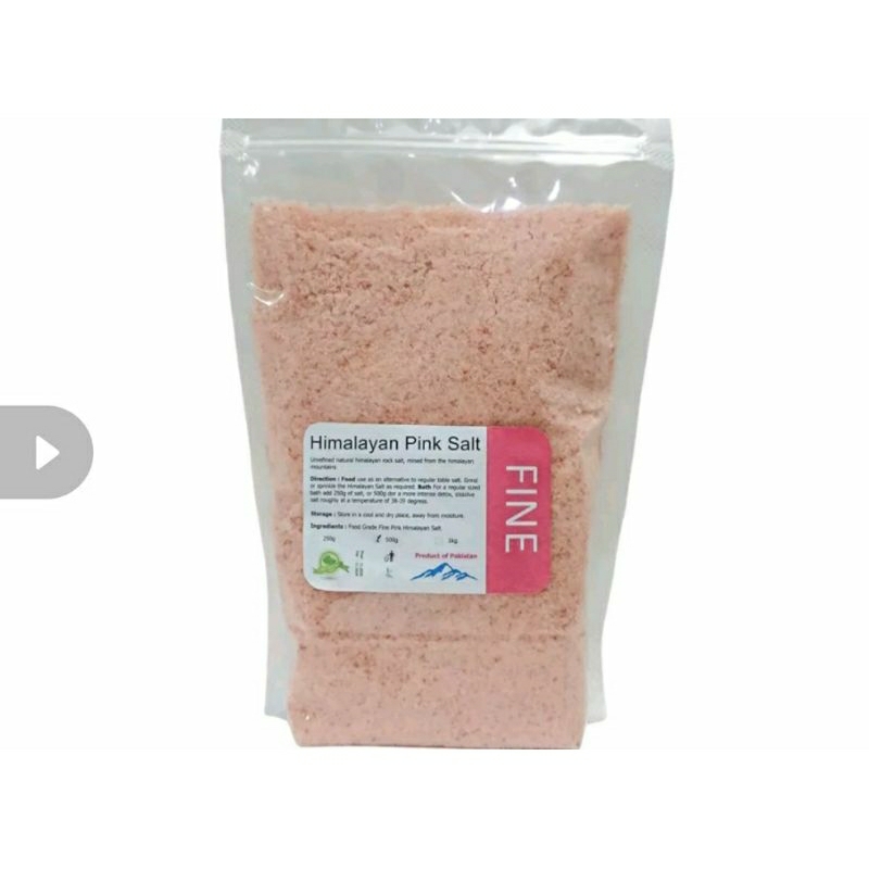 Jual (TERLARIS)Garam himalaya 500gr-Natural himalayan pink rock salt ...