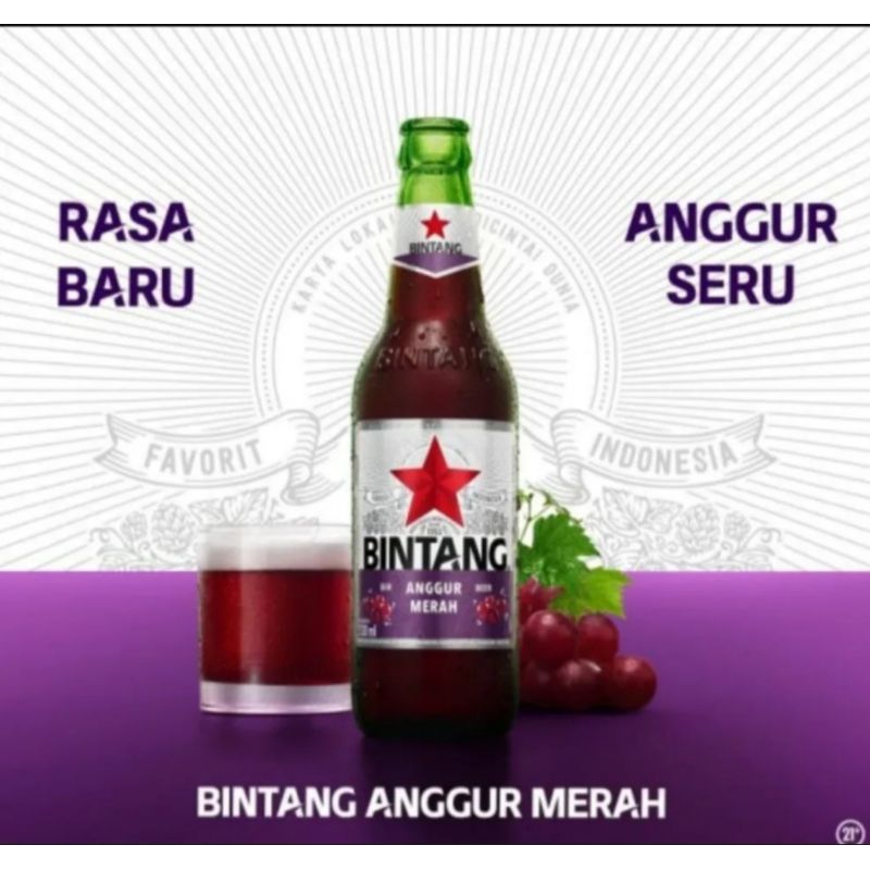 Jual Bir Bintang Anggur Merah Botol Jumbo 620ml | Shopee Indonesia