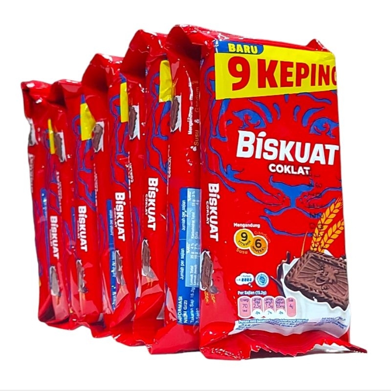 Jual BISKUAT RENCENG 2000 Isi 9 Keping Biskuat - Beli Banyak = Makin ...