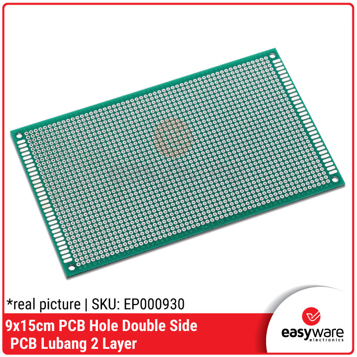 Jual PCB DOUBLE SIDE 9x15cm PCB MATRIX 9x15 PCB LUBANG 9x15 PCB FR4 ...