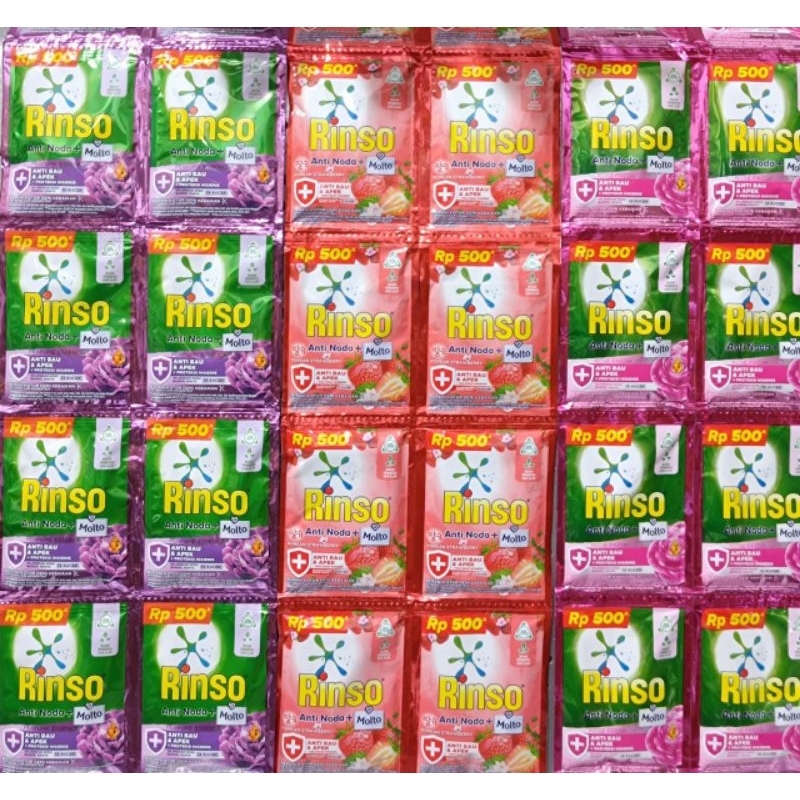Jual rinso cair sachet kemasan 500 (1 renteng isi 24 sachet)/rinso ...