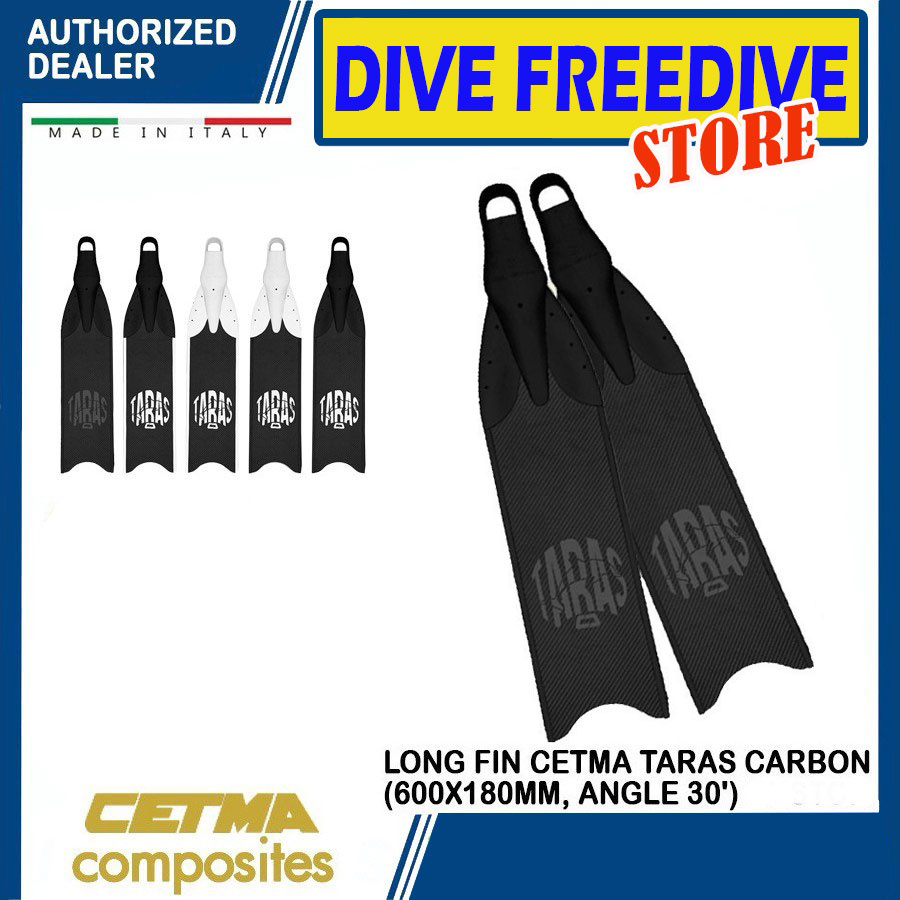 Jual Long Fin Cetma Taras Carbon Kaki Katak Panjang Selam Bi-Fins Freediving Freedive ...