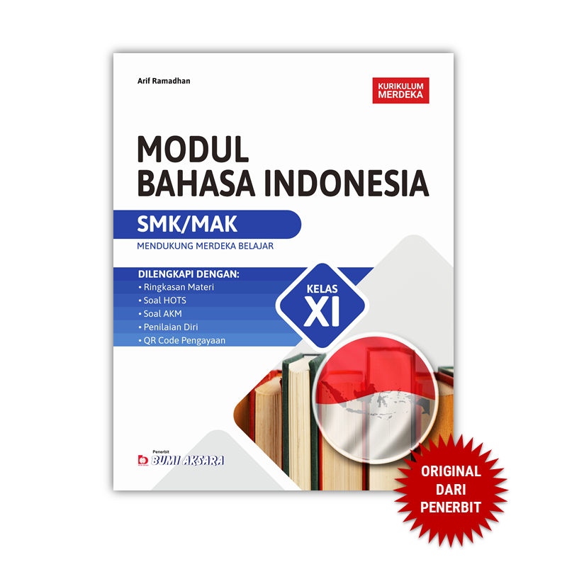 Jual Modul Bahasa Indonesia Kls XI SMK/MAK Kurikulum Merdeka Bumi ...