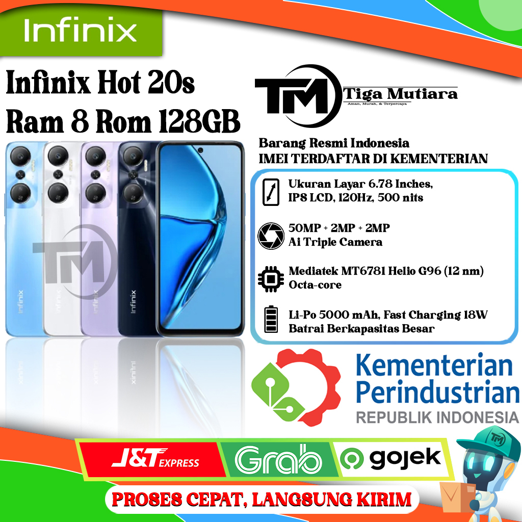 Jual Infinix Hot 20S Ram 8 Rom 128GB | Shopee Indonesia