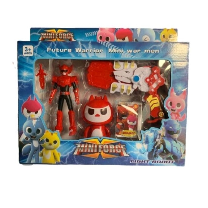 Jual Mainan Robot Mini Force X pedang power ranges merah n biru aja ...