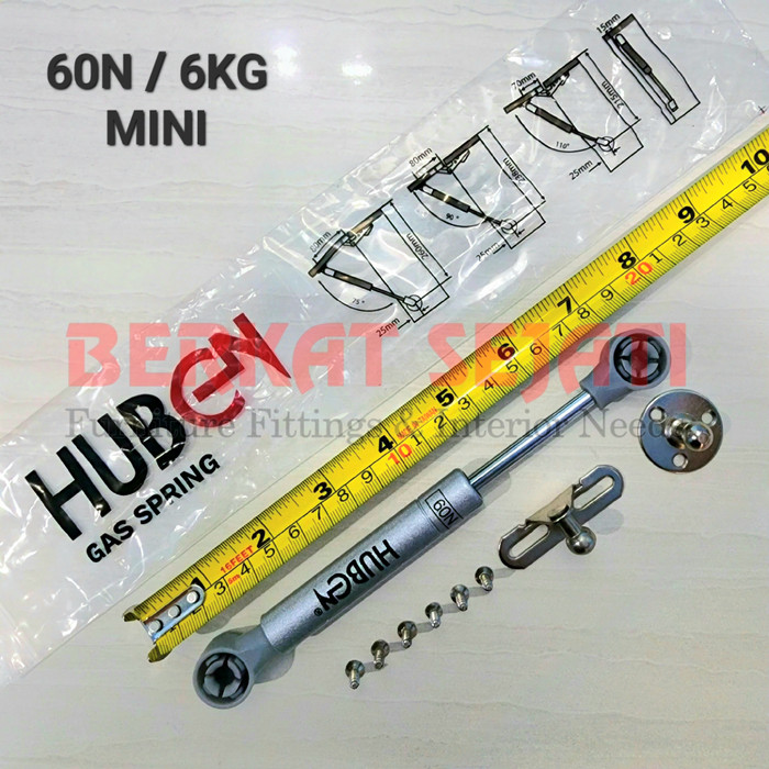 Jual Gas Spring HUBEN 100 N Pegas Hidrolik Jok Motor HUBEN 10 KG ...
