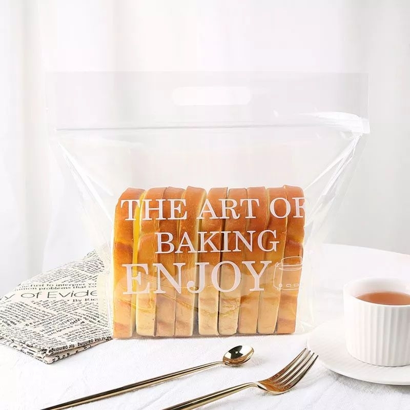 Jual 1pack kantong plastik roti tawar premium tebal with zipper ziplock ...