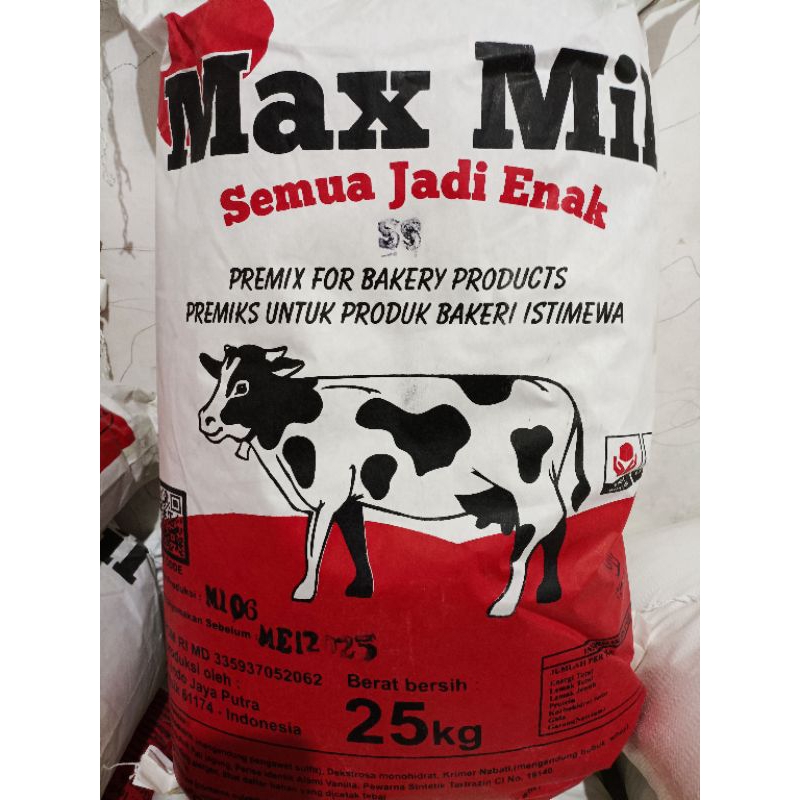 Jual Max Mill Susu Bubuk Premix Kue dan Roti 25 kg Susu Full Cream 25kg ...