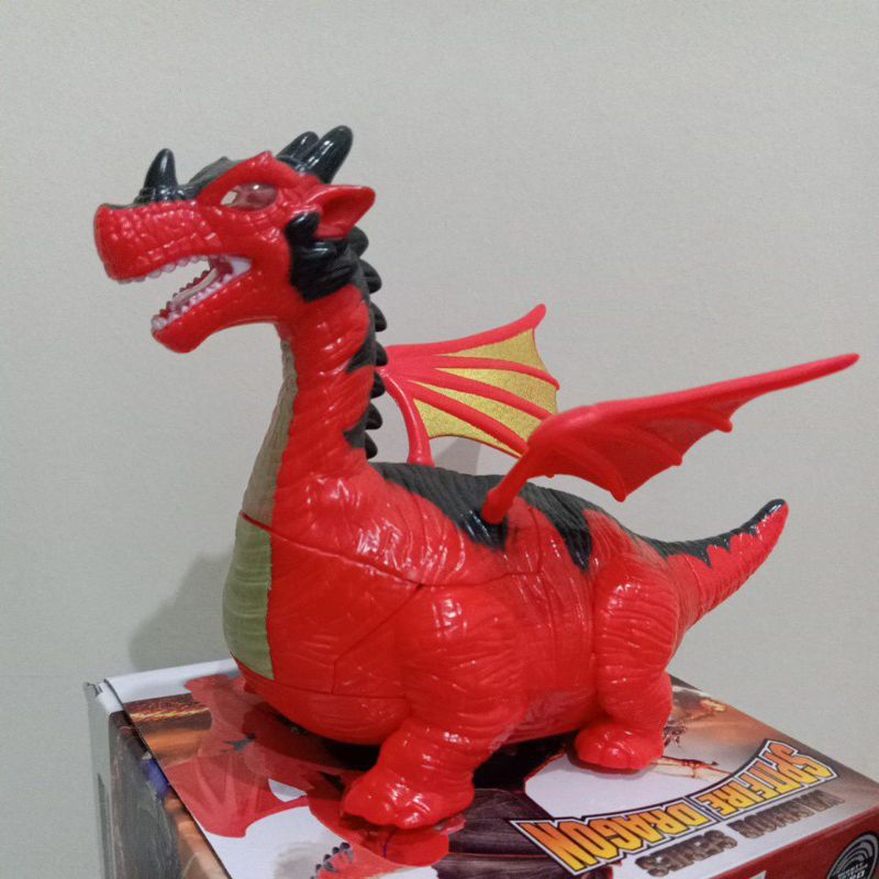 Jual Mainan Anak Spitfire Dragon Dinosaurus Warrior Berubah Jadi Robot ...