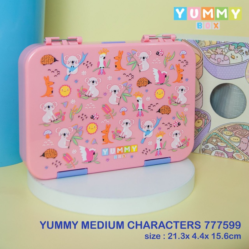 Jual yummy box kotak makan/yummybox lunchbox/yummy box character/yummy ...