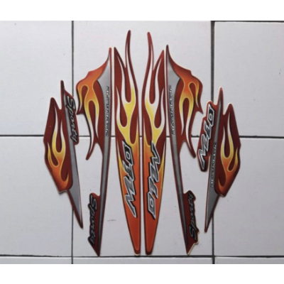Jual stiker striping lis bodi motor yamaha mio sporty 2006 cw warna ...