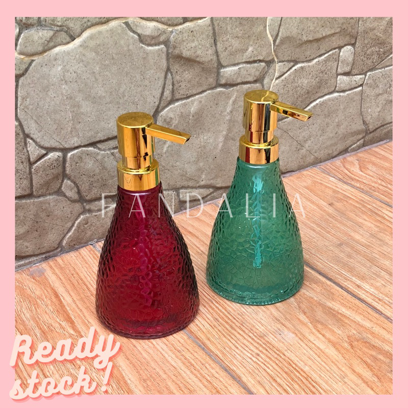 Jual BOTOL SABUN KACA ELEGAN IMPORT / SABUN CAIR PUMP / BOTOL LOTION ...