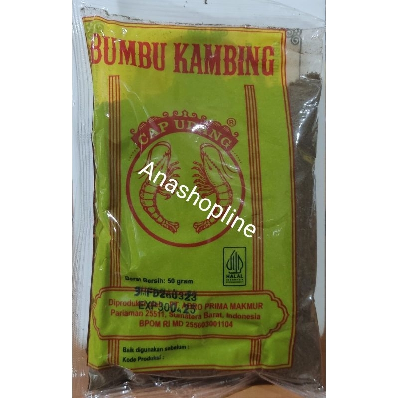 Jual Bumbu Kambing 50gram asli Padang / Bumbu rendang / seasoning ...