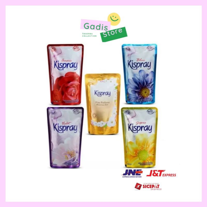 Jual Kispray Pouch Refill Gold, Merah, Ungu, Biru pelicin pakaian 300 ...