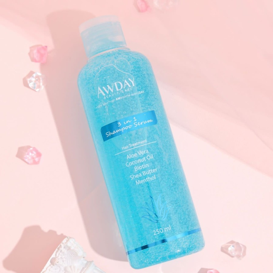 Jual Awday 3in1 Shampoo Serum Hair Treatment BPOM HALAL | Shopee Indonesia