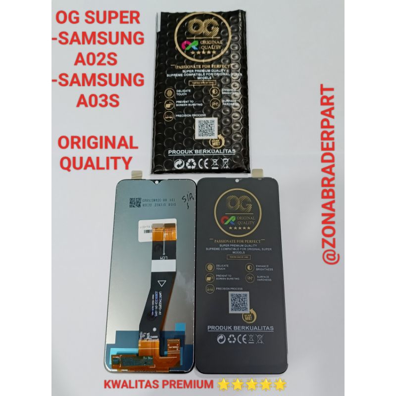 Jual LCD + TS SAMSUNG A02S/A03S/A035F OG SUPER ORIGINAL QUALITY/MACPLUS ...