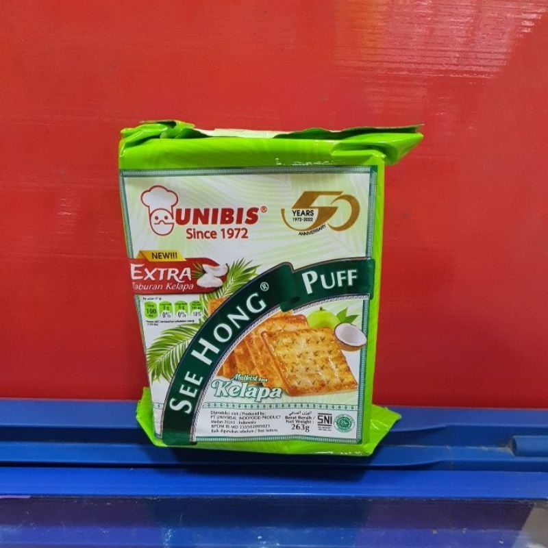 Jual Unibis See Hong Puff Malkist Rasa Kelapa 263gr | Shopee Indonesia
