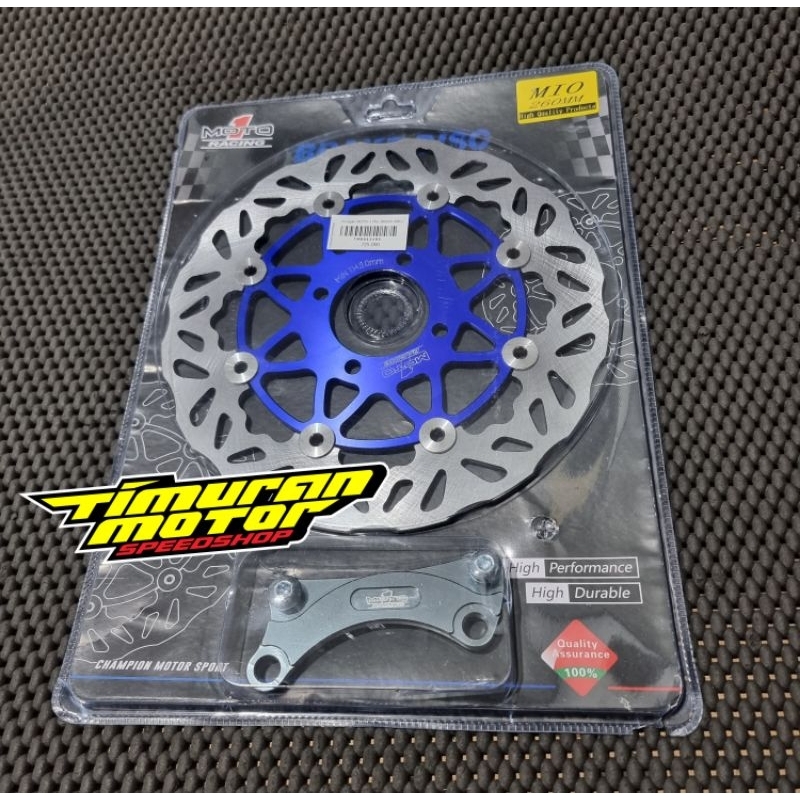 Jual PIRINGAN CAKRAM MOTO 1 MIO 260 MM BIRU | Shopee Indonesia