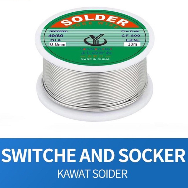 Jual Kawat Timah Solder ukuran 5M 10M | Shopee Indonesia