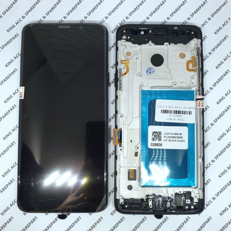 Jual LCD TOUCHSCREEN SAMSUNG GALAXY S9 PLUS G695 G9650 6.2" BLACK OLED2 | Shopee Indonesia