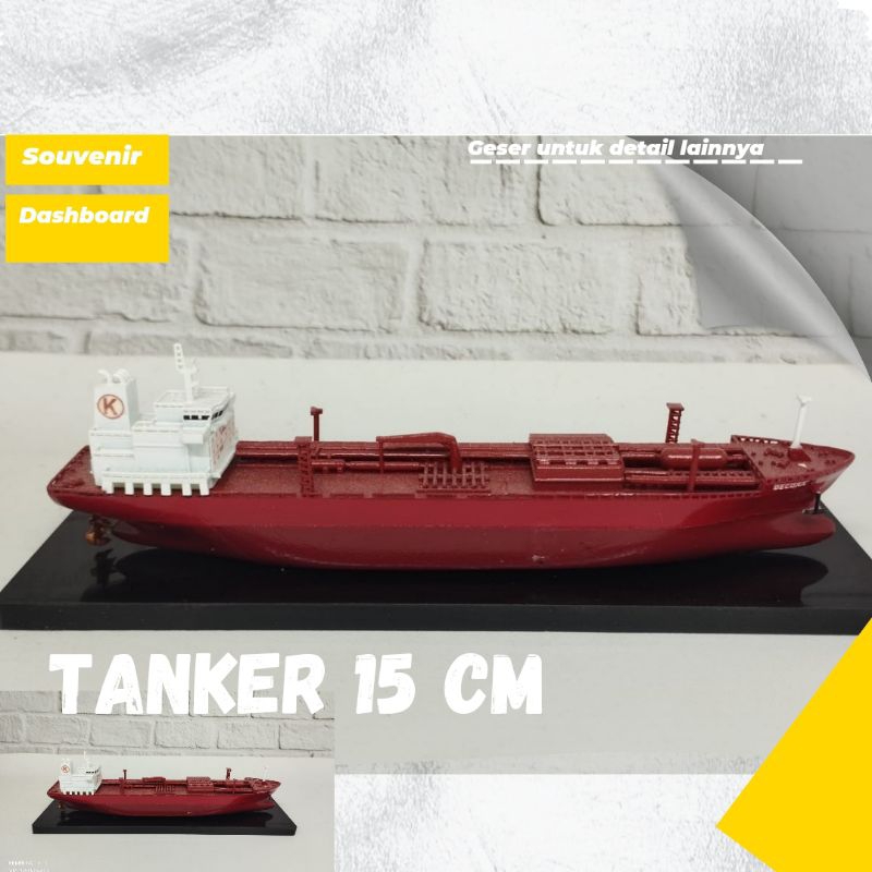 Jual (READY STOCK) MINIATUR KAPAL TANKER 15CM I pajangan dashboard ...