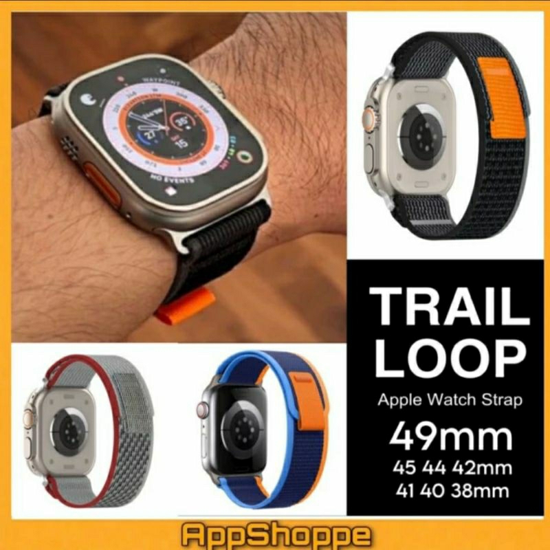 Jual Strap TRAIL LOOP Apple Watch ULTRA 49mm SE 8 7654321 NYLON TALI ...