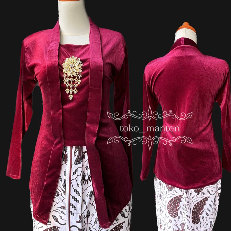 Jual KEBAYA KUTUBARU BLUDRU / KEBAYA KUTUBARU WISUDA / KEBAYA WISUDA BLUDRU / KEBAYA PREWEDDING ...