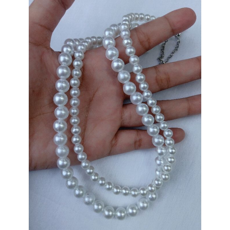 Jual KALUNG MUTIARA 6MM 8MM | CHOKER MUTIARA | PEARL NECKLACE | KALUNG ...
