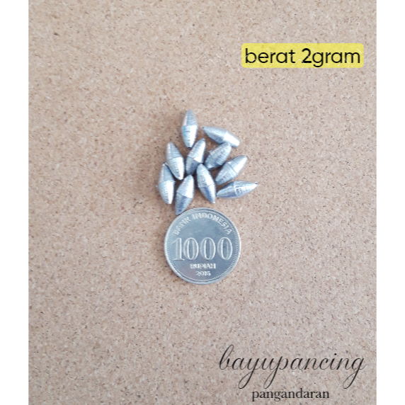Jual timah pemberat mancing kolam,sungai,laut tipe C (melinjo) | Shopee Indonesia