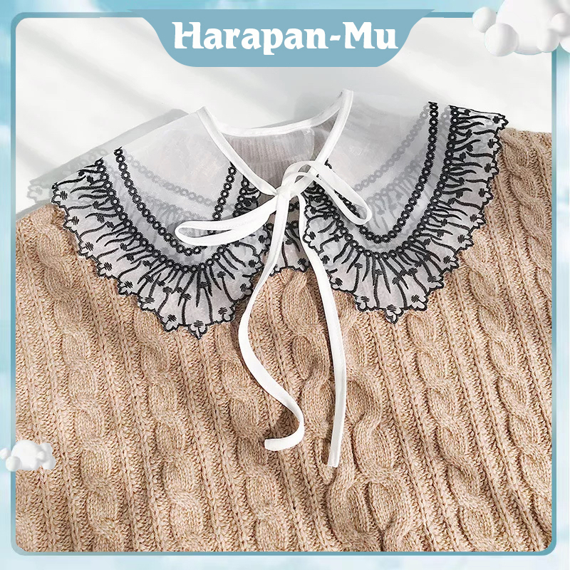 Jual Kerah Jahit Renda Jahit Sew Collar Kerah Bordir Kerah Palsu Fake ...