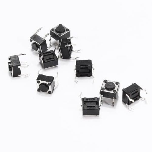 Jual 10pcs Push button 6x6x4.3 mm 4p 4 pin 4pin micro switch momentary ...