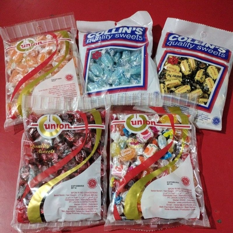 Jual PERMEN UNION KINI ADA LIMA VARIAN BEBAS PILIH harga 1 bungkus ...