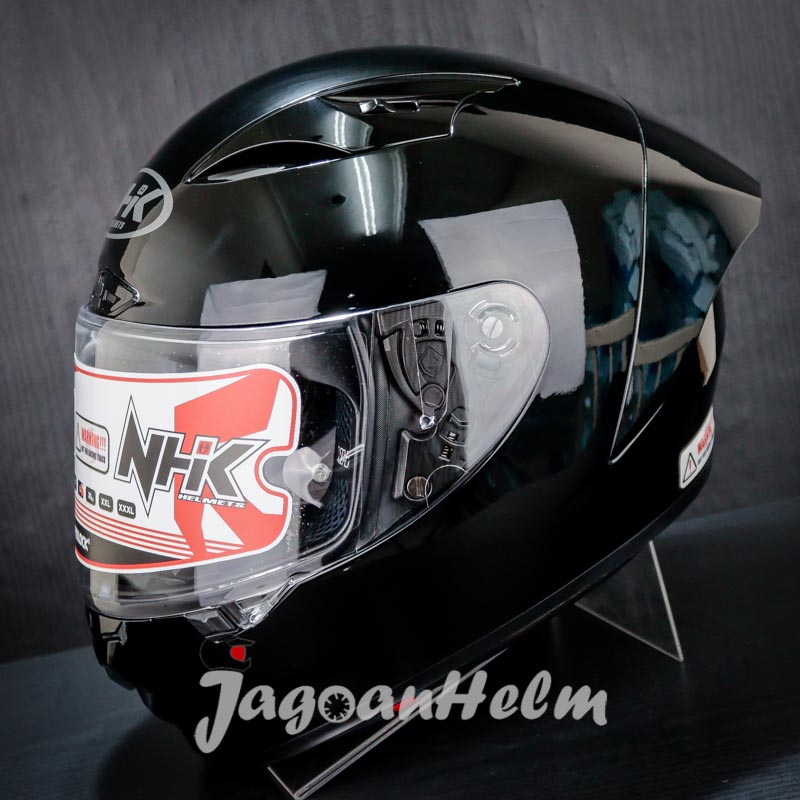 Jual NHK HELM GPR TECH STREET SOLID | BLACK GLOSSY | GP R TECH |DDRING ...